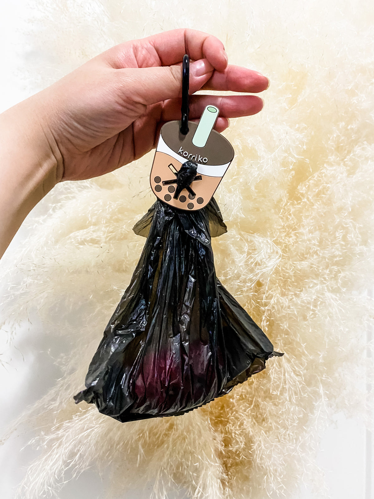 Hands-Free Poop Bag Holder - Bubble Tea - Korriko Pet Supply